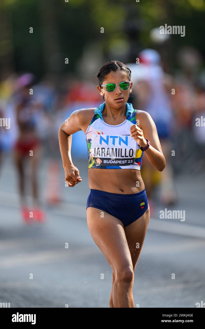 Karla JARAMILLO participating in the 35 KILOMETRES RACE WALK at the ...