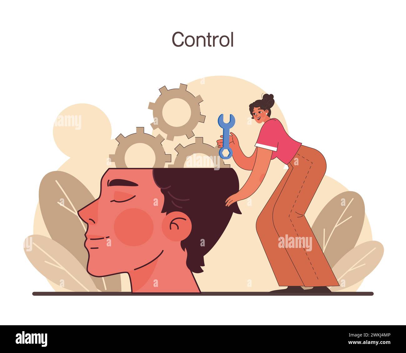 Delegation. Task assignment and control. Leader or manager transferring ...