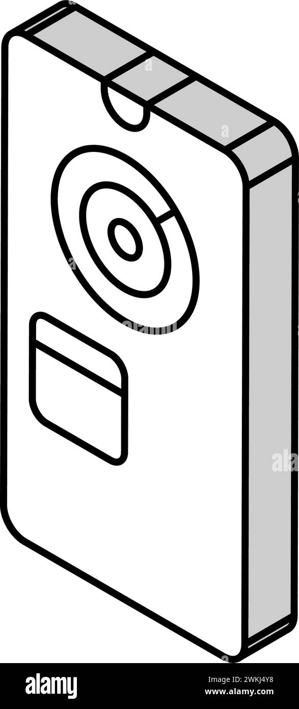 goal tracking app isometric icon vector illustration Stock Vector Image ...