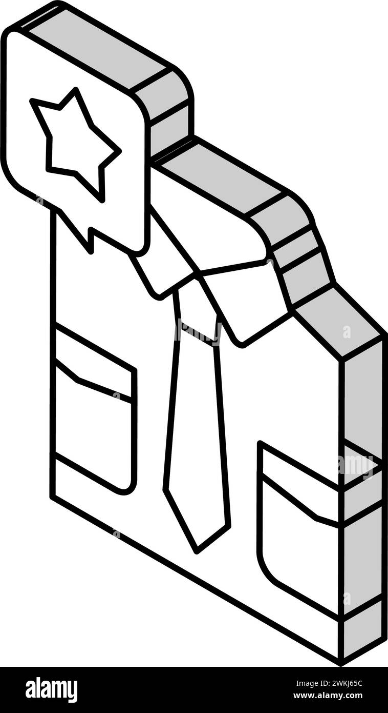 follow the dress code isometric icon vector illustration Stock Vector ...