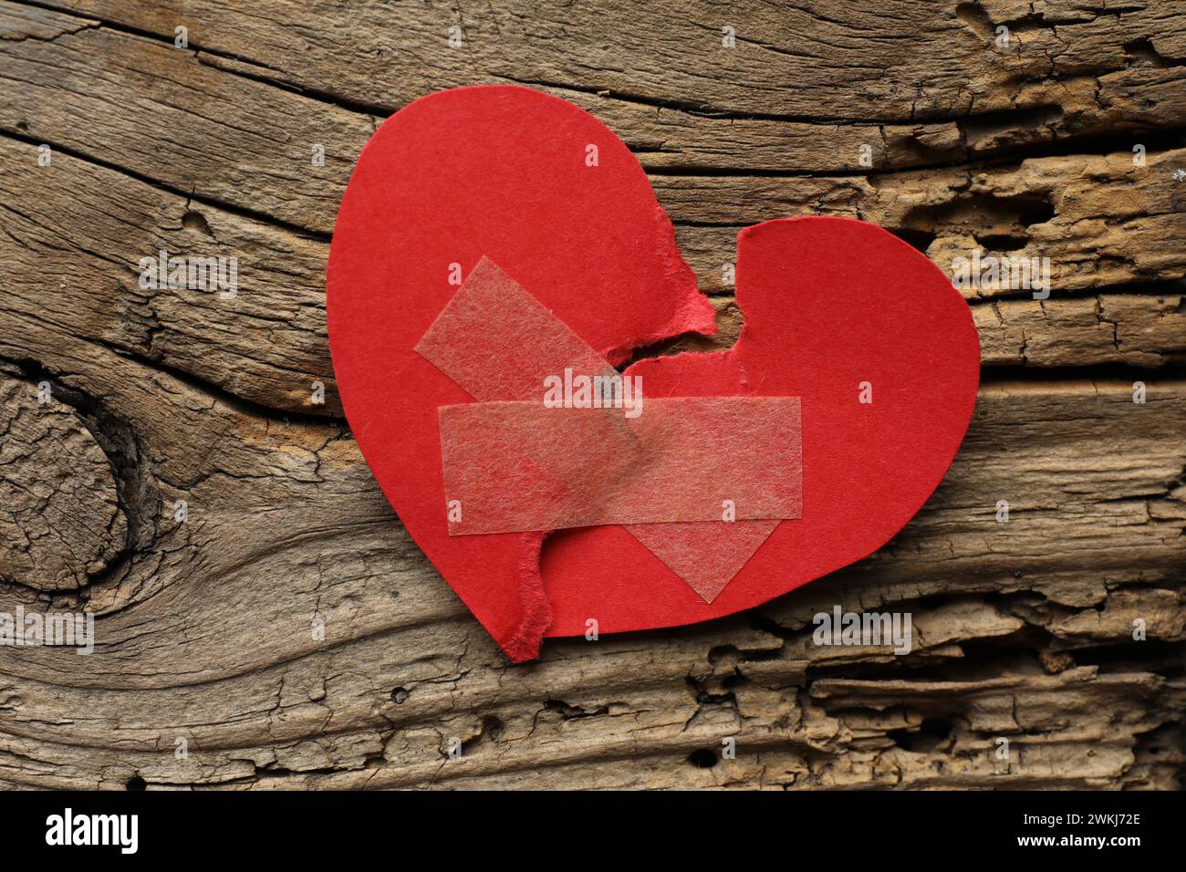 Broken heart bandages hi-res stock photography and images - Alamy
