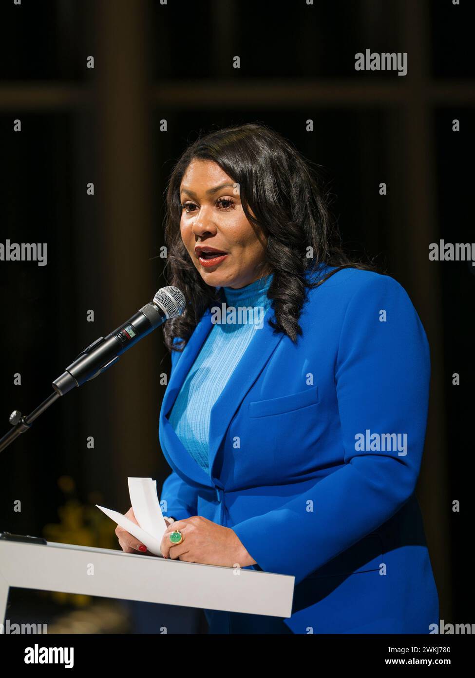 San Francisco, USA. 20th Feb, 2024. San Francisco Mayor London Breed ...