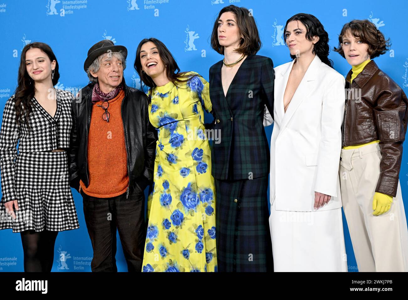 From left, Maria Vittoria Dallasta, Paolo Rossi, Margherita Vicario ...