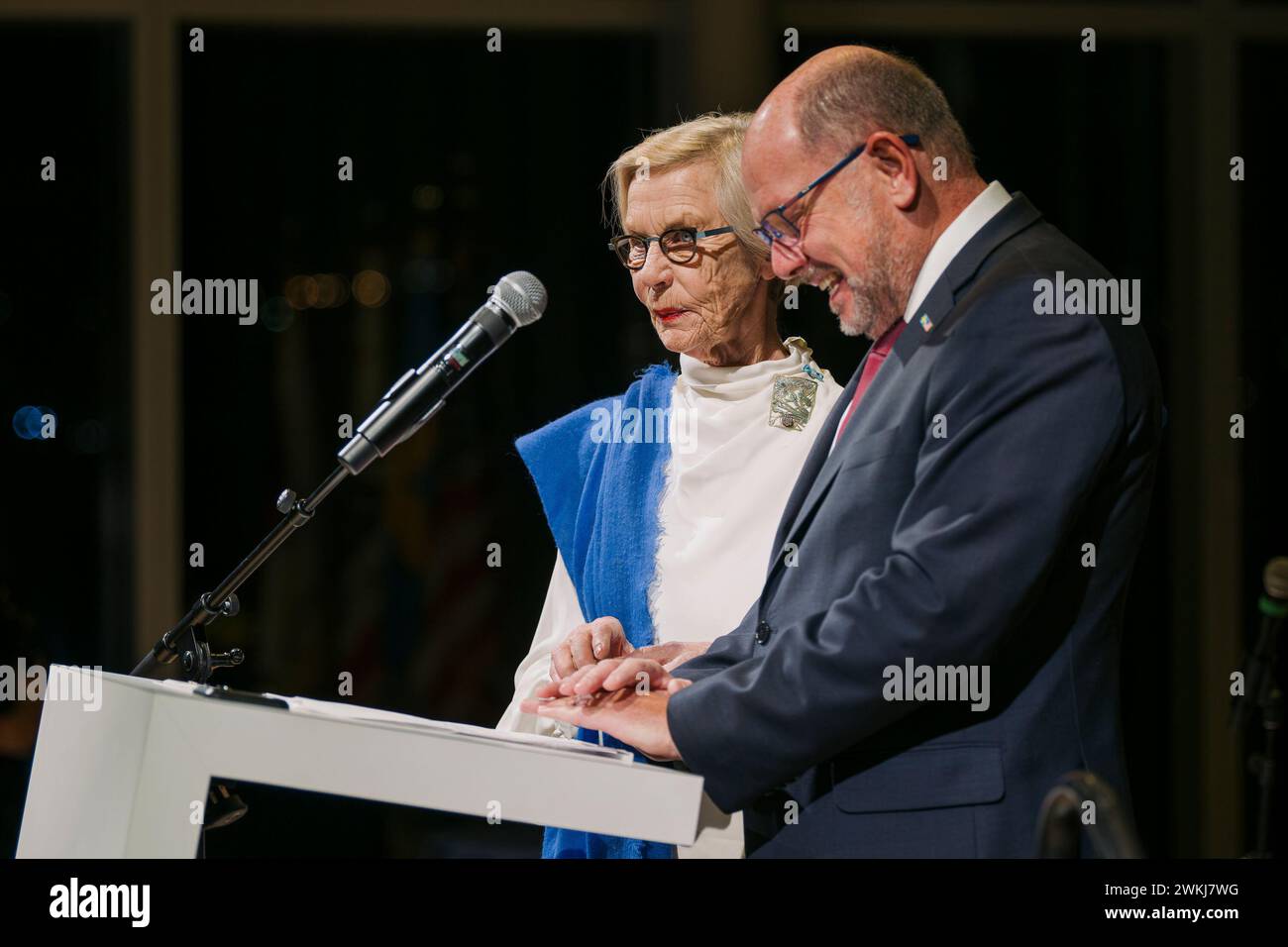 San Francisco, USA. 20th Feb, 2024. Urban Ahlin, Ambassador of Sweden ...