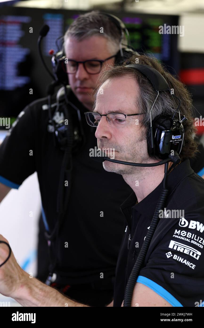 Sakhir, Bahrain. 21st Feb, 2024. Ciaron Pilbeam (GBR) Alpine F1 Team ...