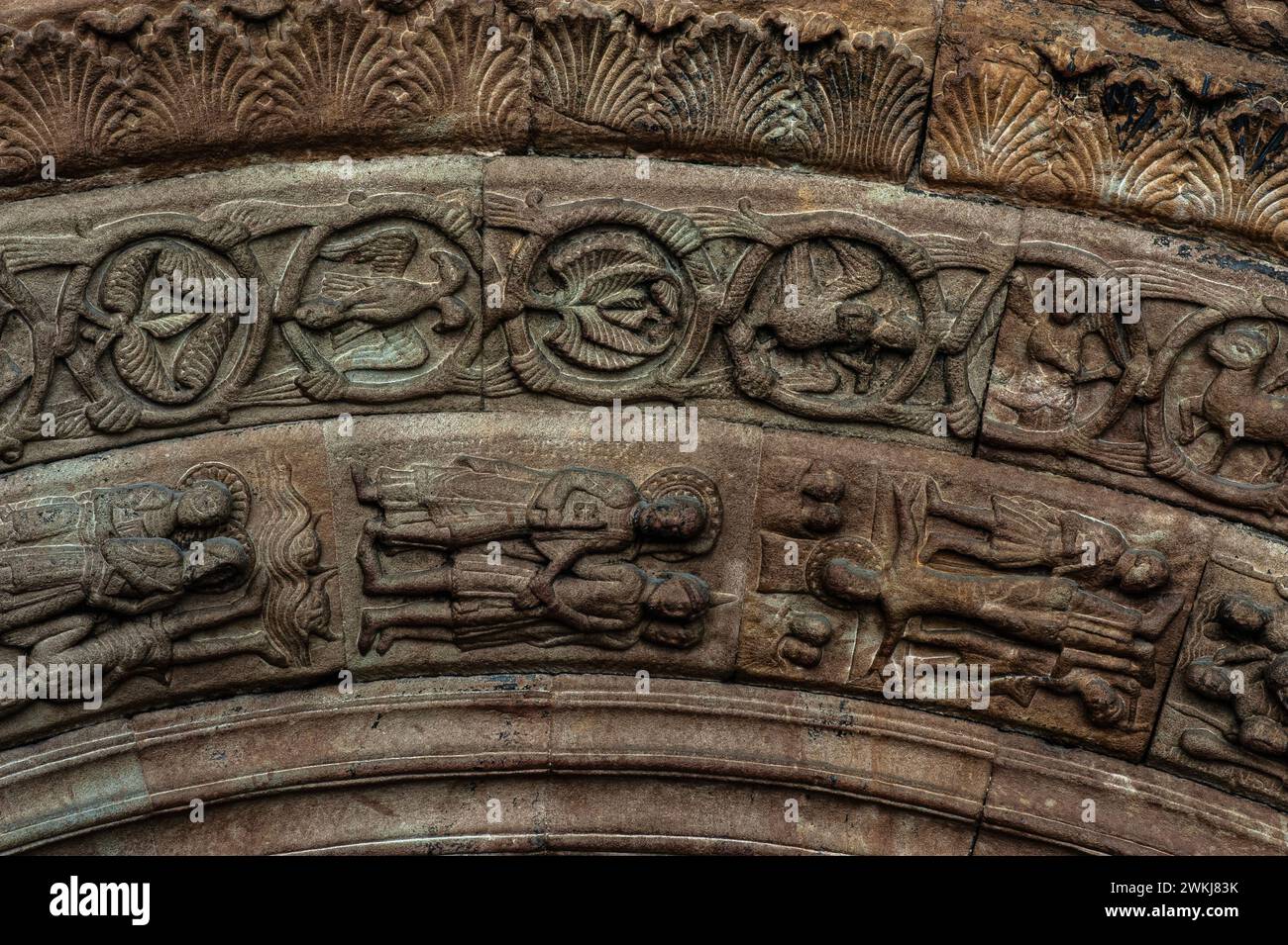 St Peter the Apostle holds a large key (lower centre) and is crucified ...