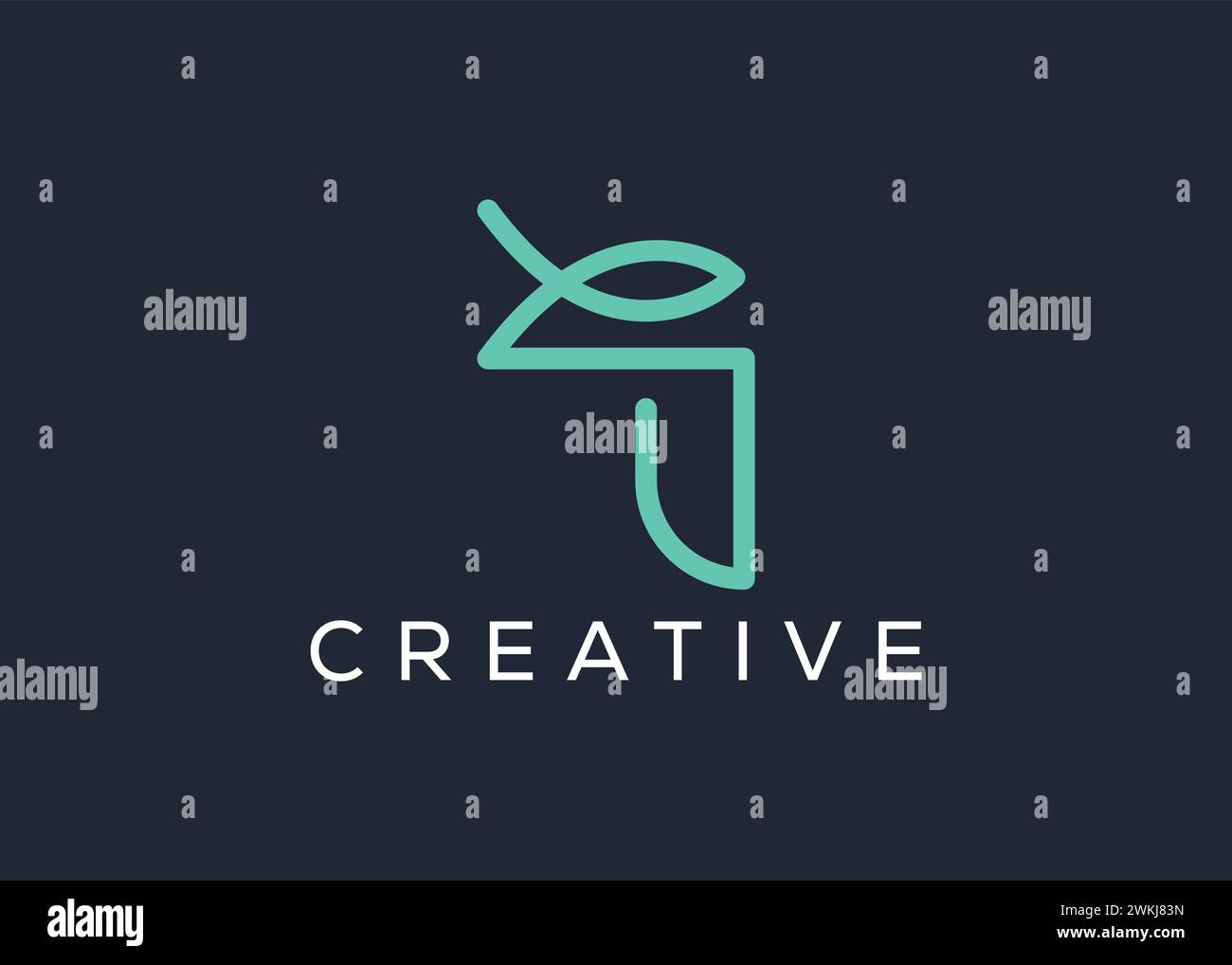 Number one fish logo hi-res stock photography and images - Alamy