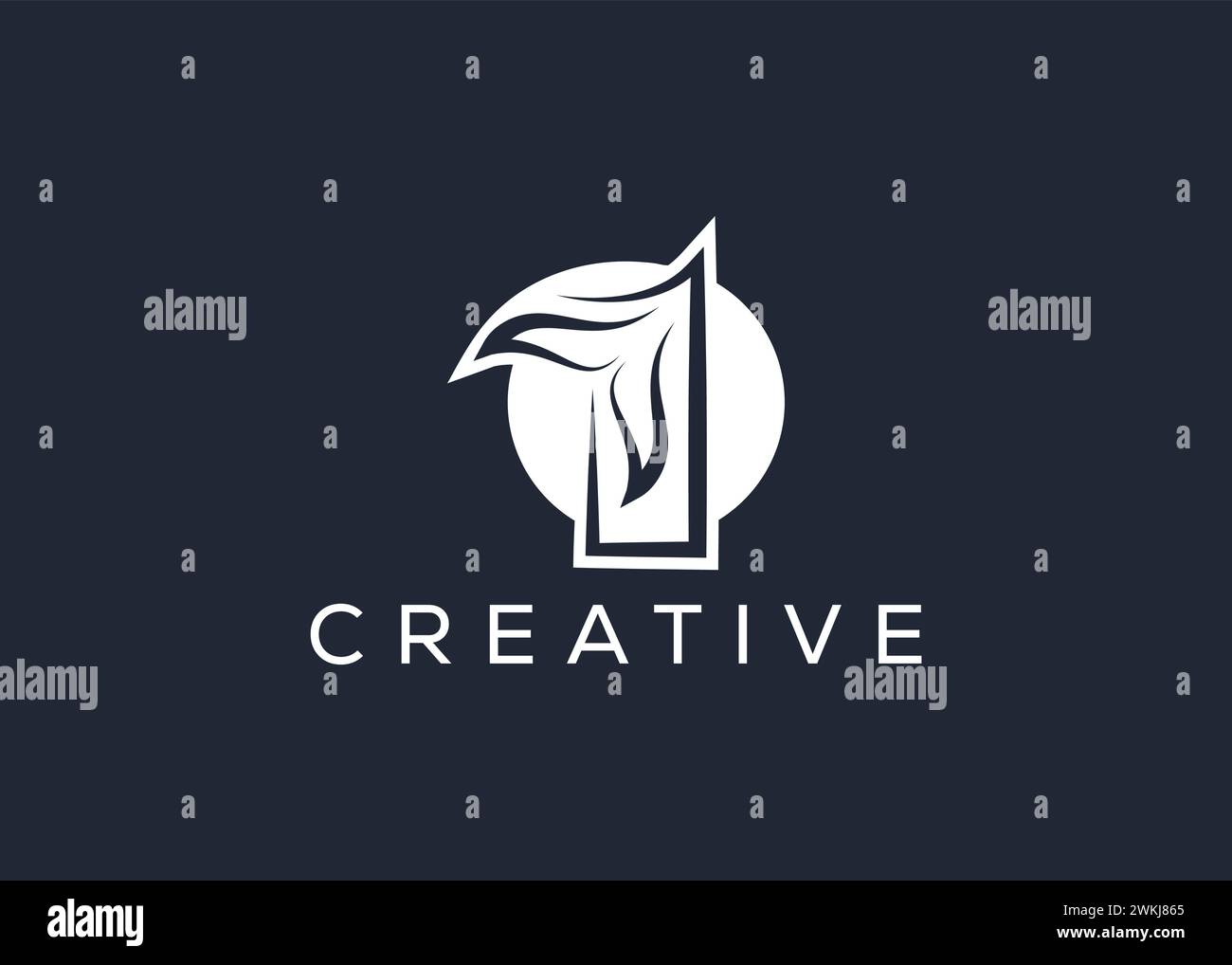 Number one fish logo Stock Vector Images - Alamy