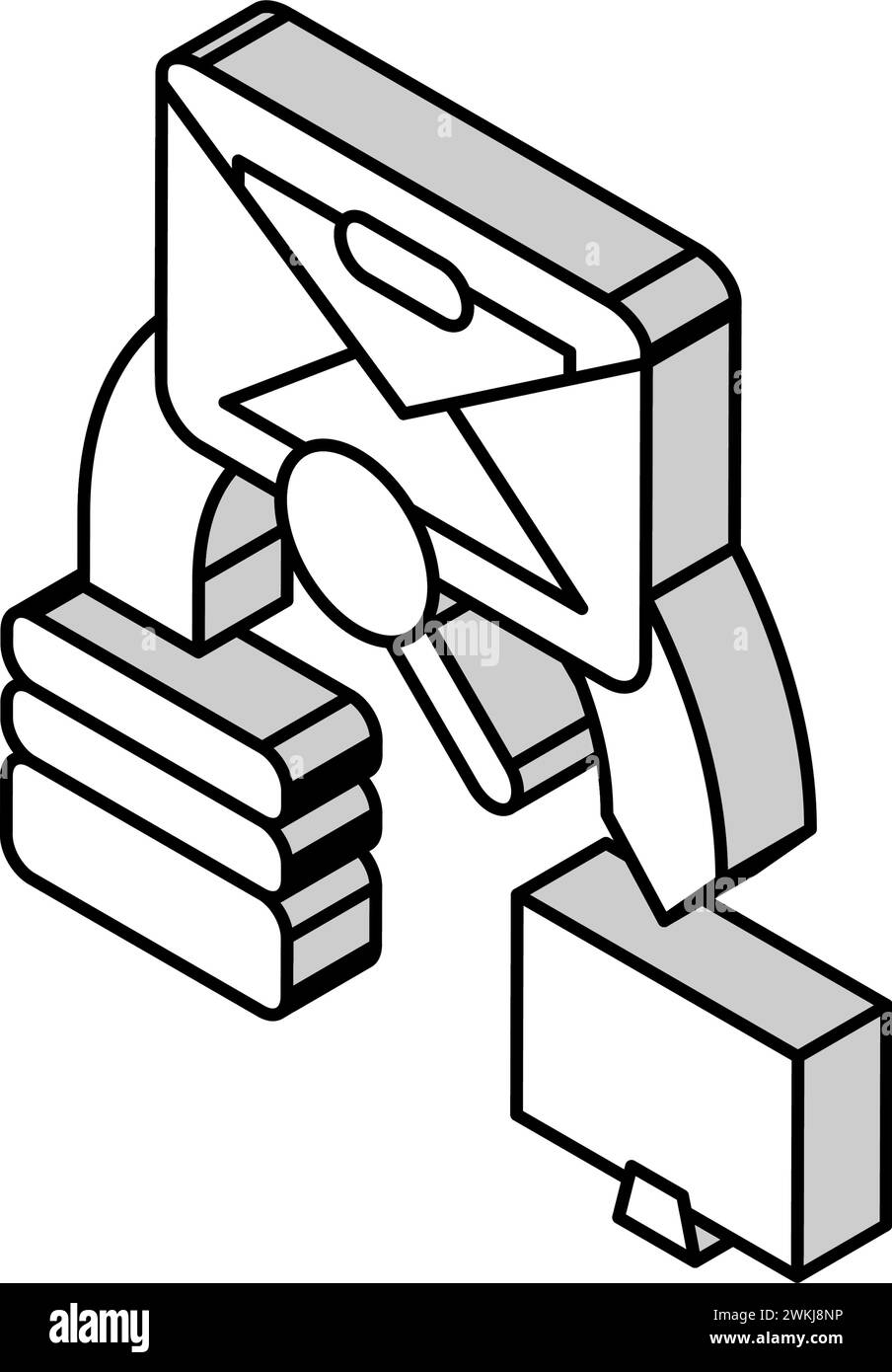 deliverability tests marketing isometric icon vector illustration Stock ...