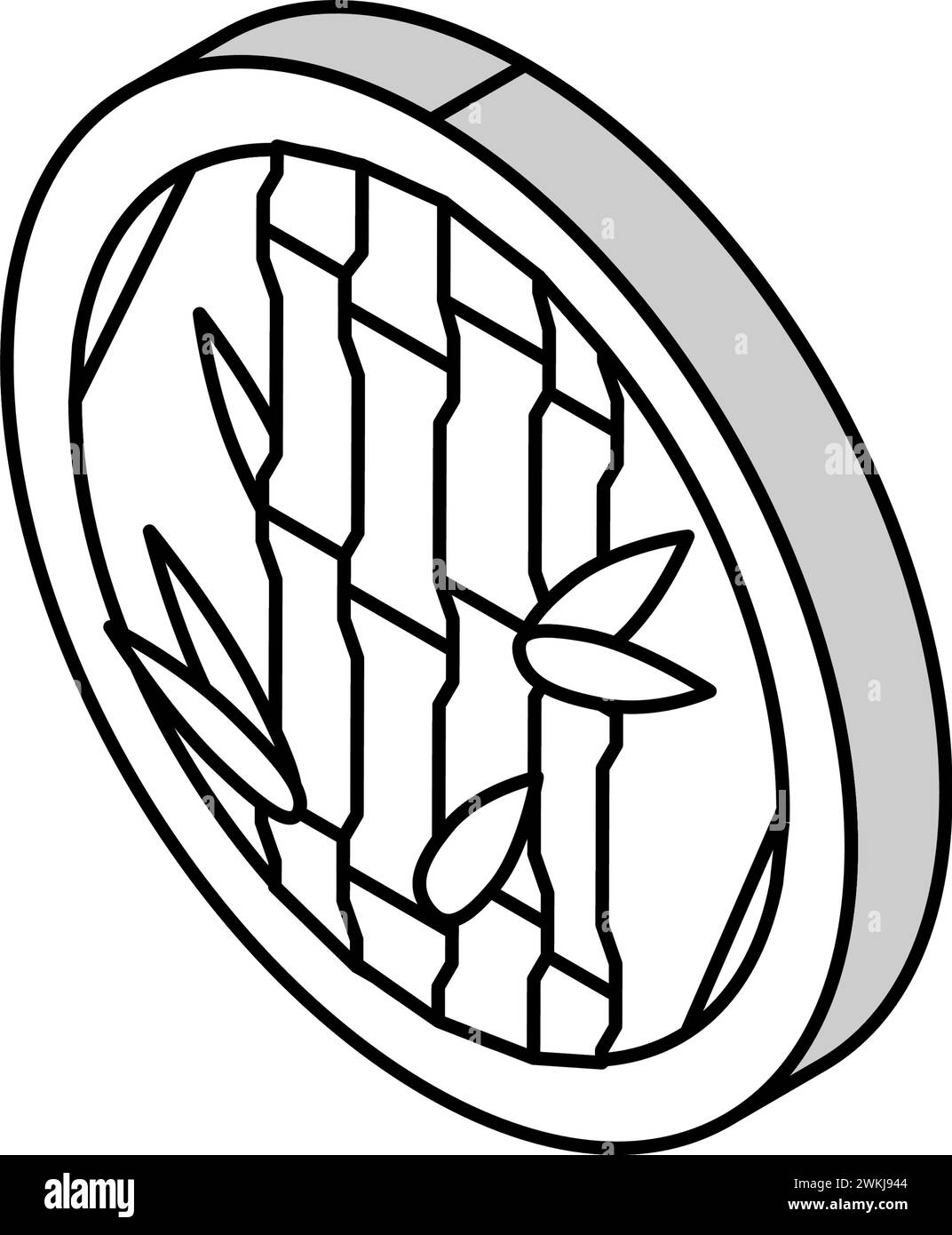 Bamboo fabric cloth line Stock Vector Images - Alamy