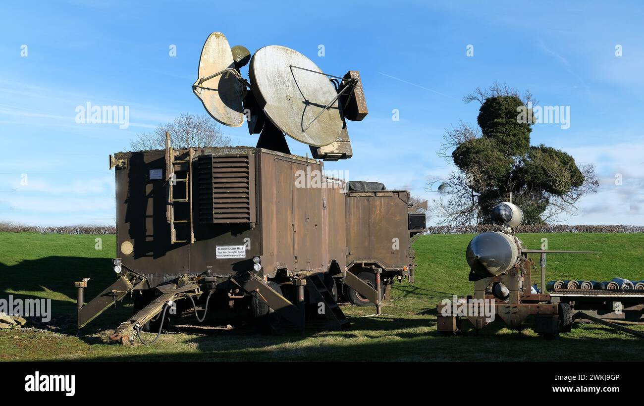 Cold war mobile early warning radar caravan awaiting renovation Stock ...