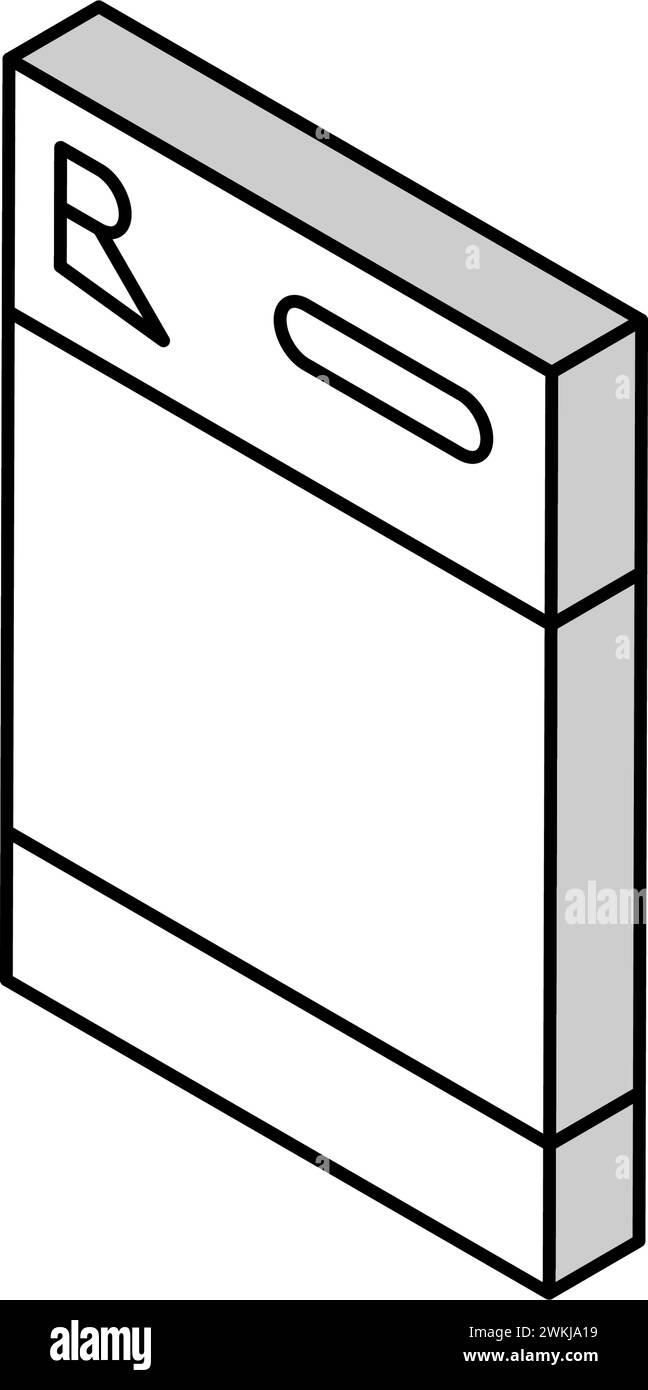 prescription doctor paper isometric icon vector illustration Stock ...