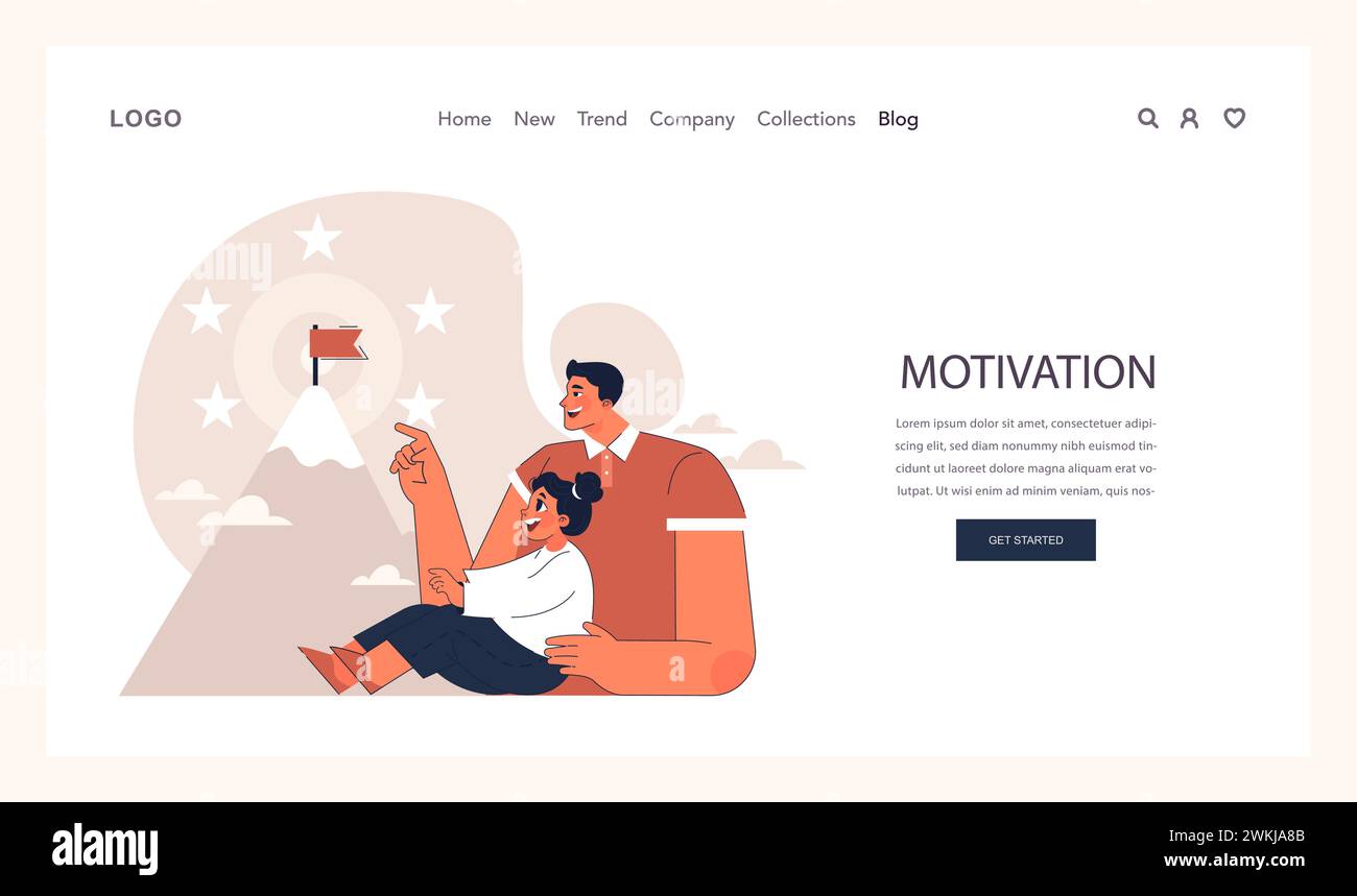 Positive relationships web banner or landing page. Loving family ...