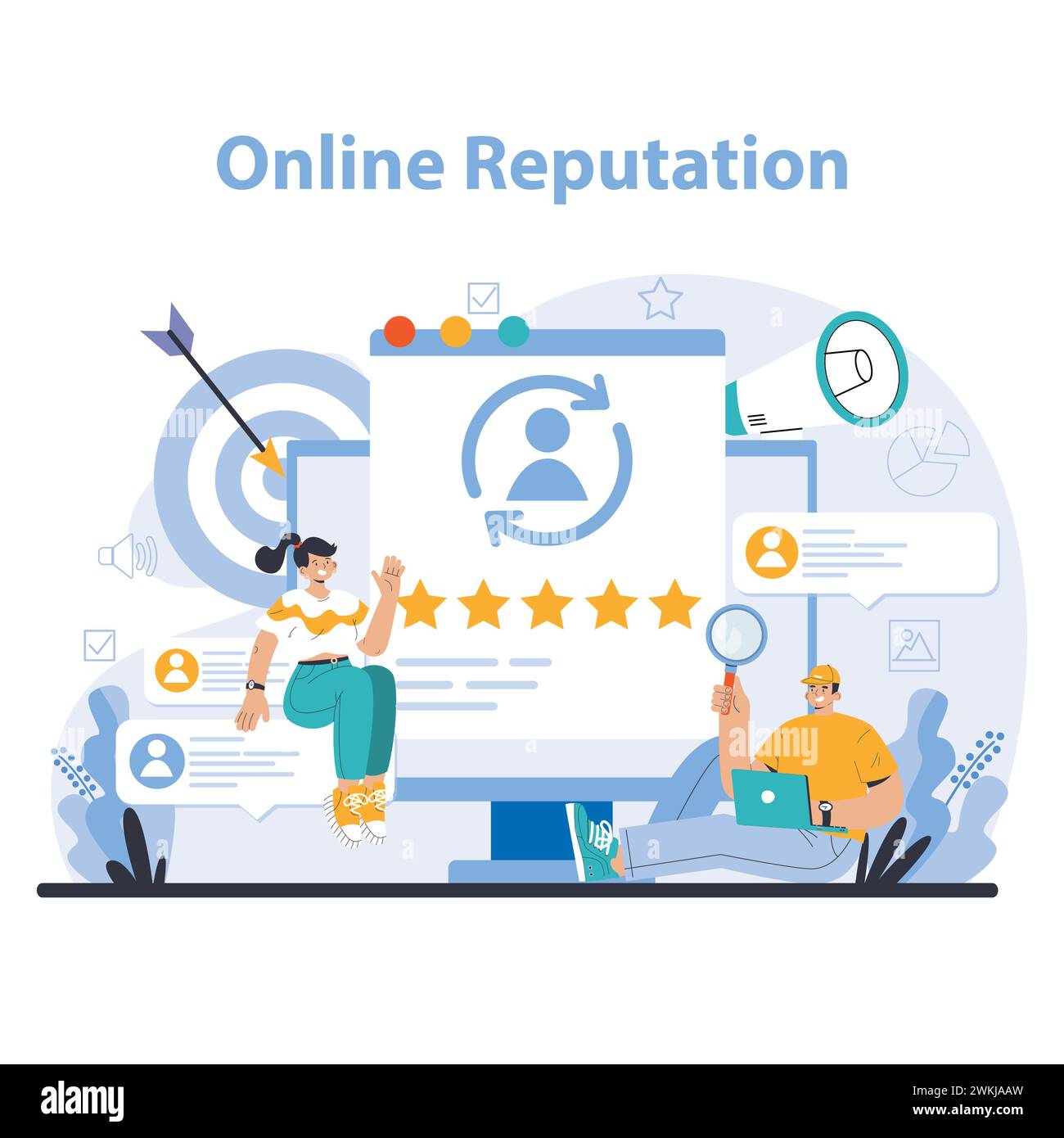 Reputation management. Building relationship with targeted audience ...