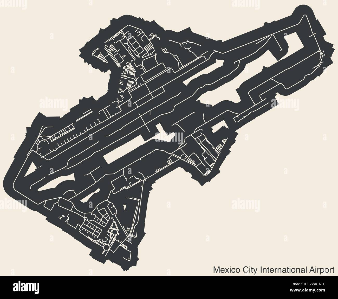 Terminals layout plan of the MEXICO CITY INTERNATIONAL AIRPORT (MEX ... Terminals layout plan of the MEXICO CITY INTERNATIONAL AIRPORT (MEX ...