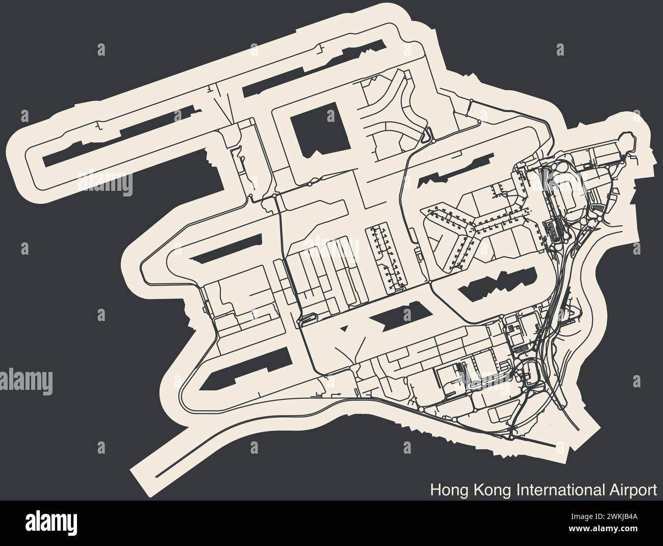 Hong kong aerial map hi-res stock photography and images - Alamy