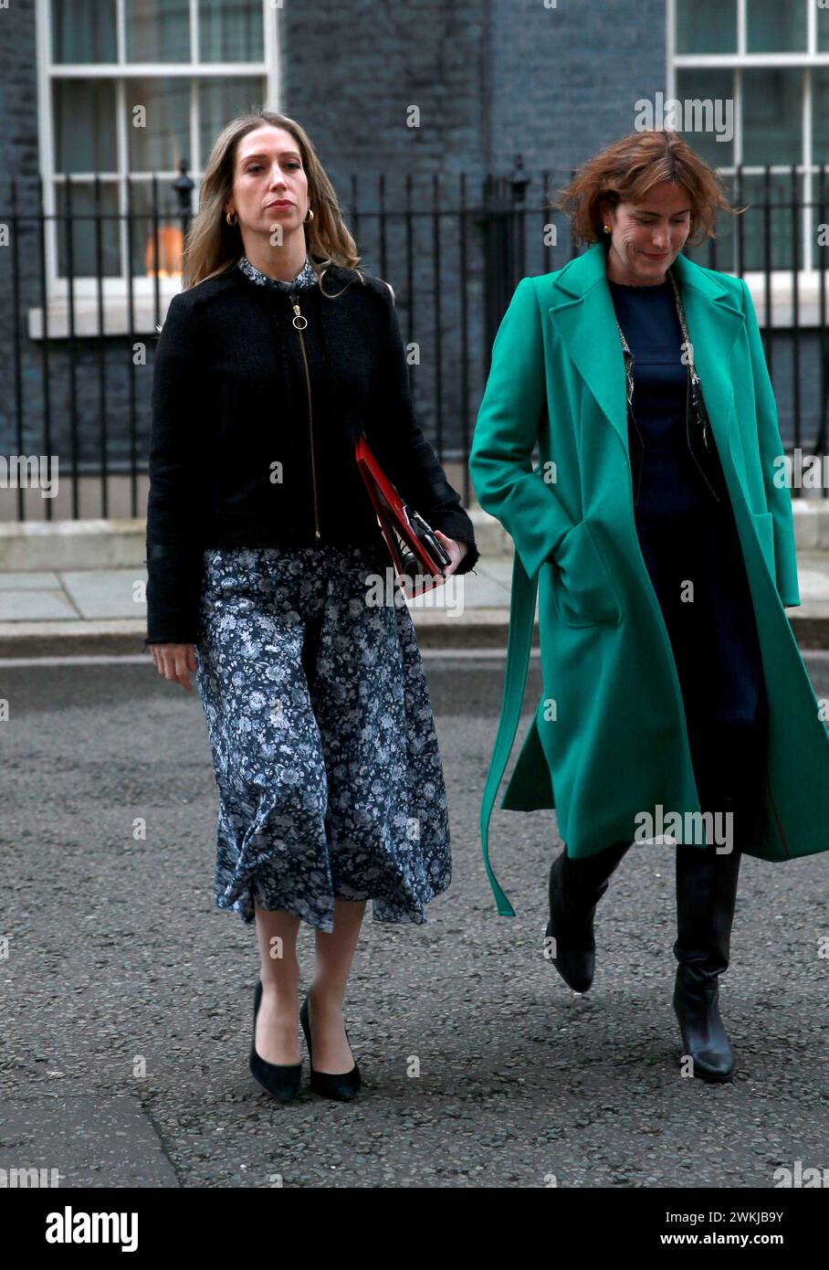 London, UK. 19th Feb, 2024. Laura Trott and Victoria Atkins leave 10 ...
