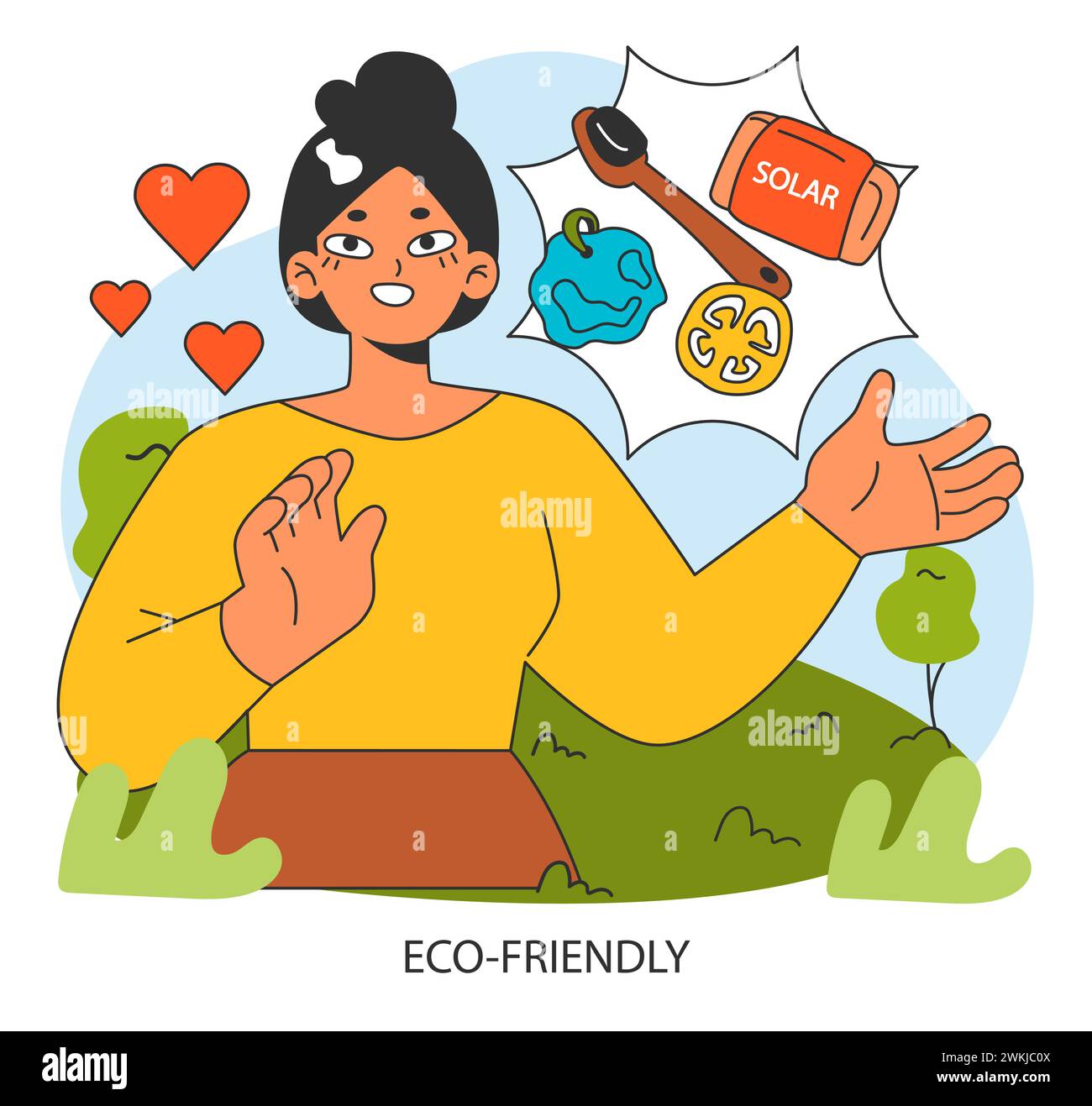 Conscious or ethical living. Sustainable development and zero waste ...