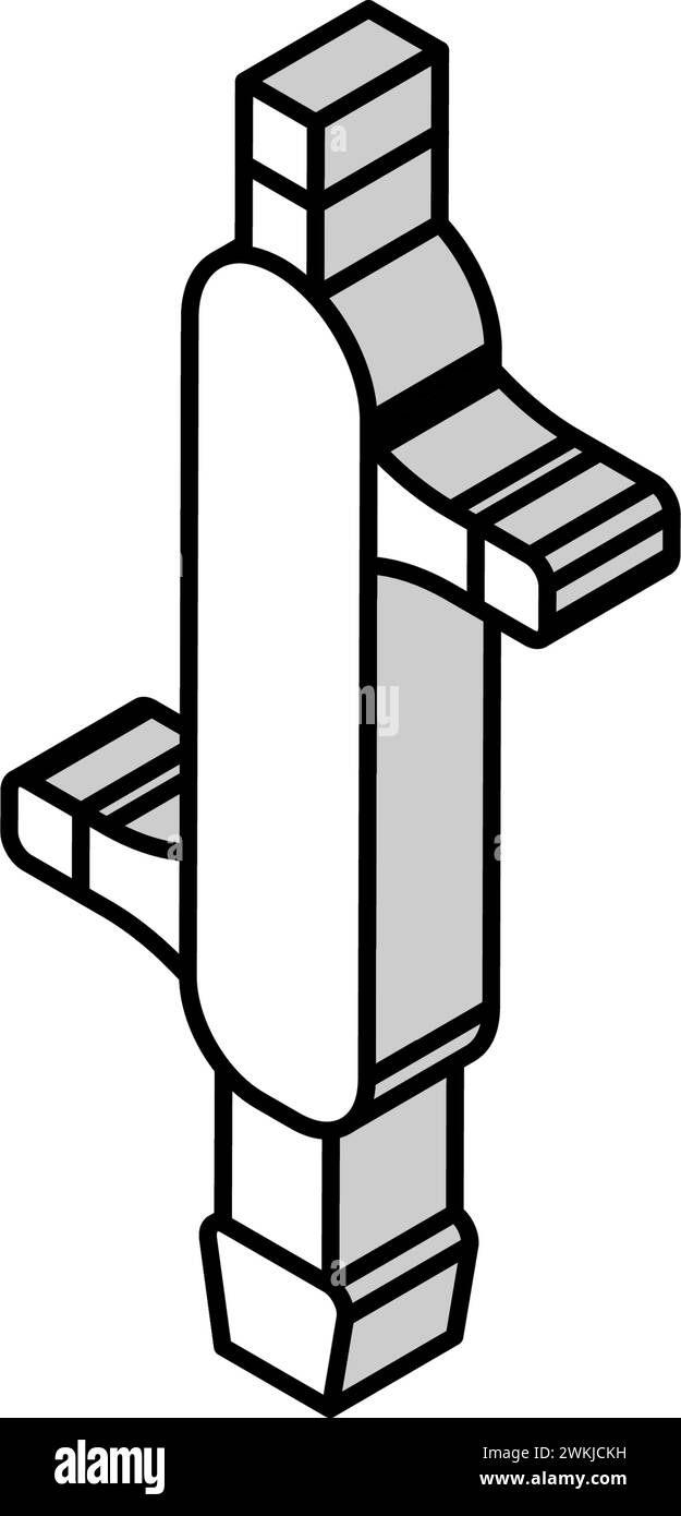 water condenser chemical glassware lab isometric icon vector ...