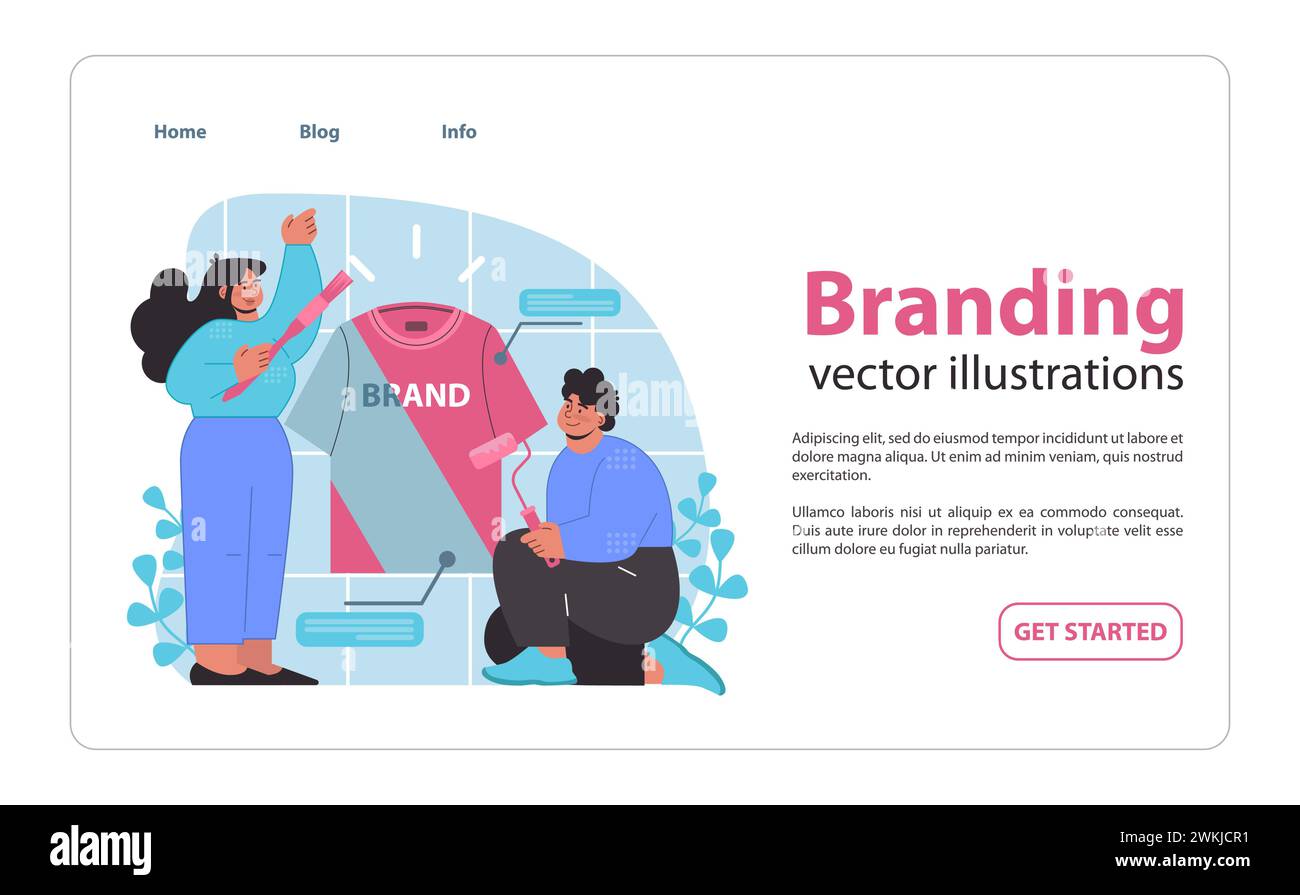 Branding concept. Designing visual identity for corporate wear ...