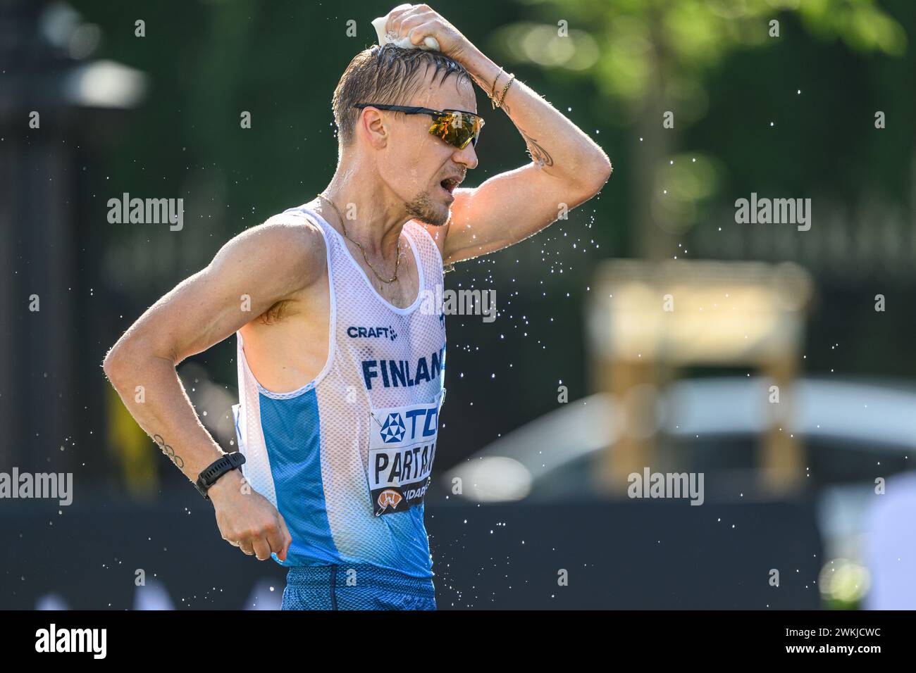 Veli-Matti PARTANEN participating in the 35 KILOMETRES RACE WALK at the ...