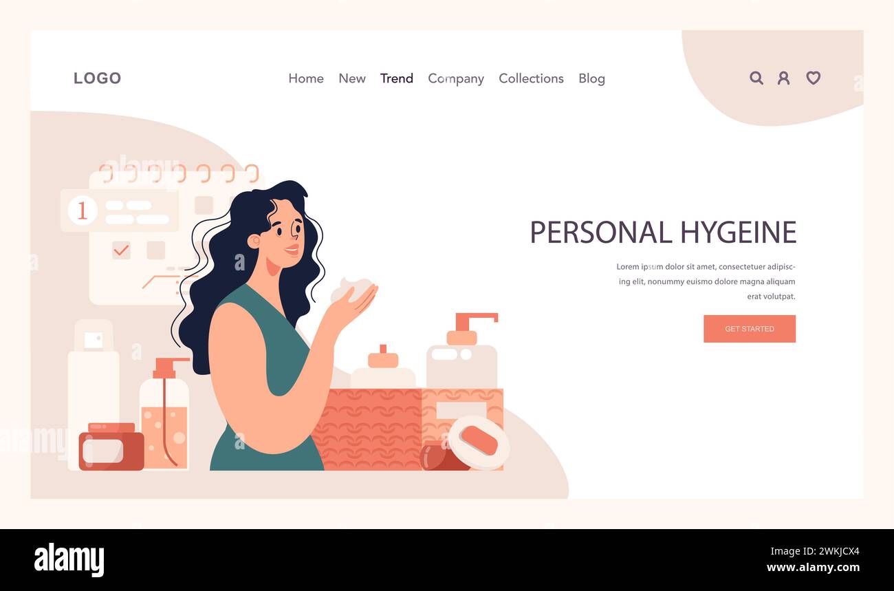 Acne treatment web banner or landing page. Dermatology and cosmetology ...