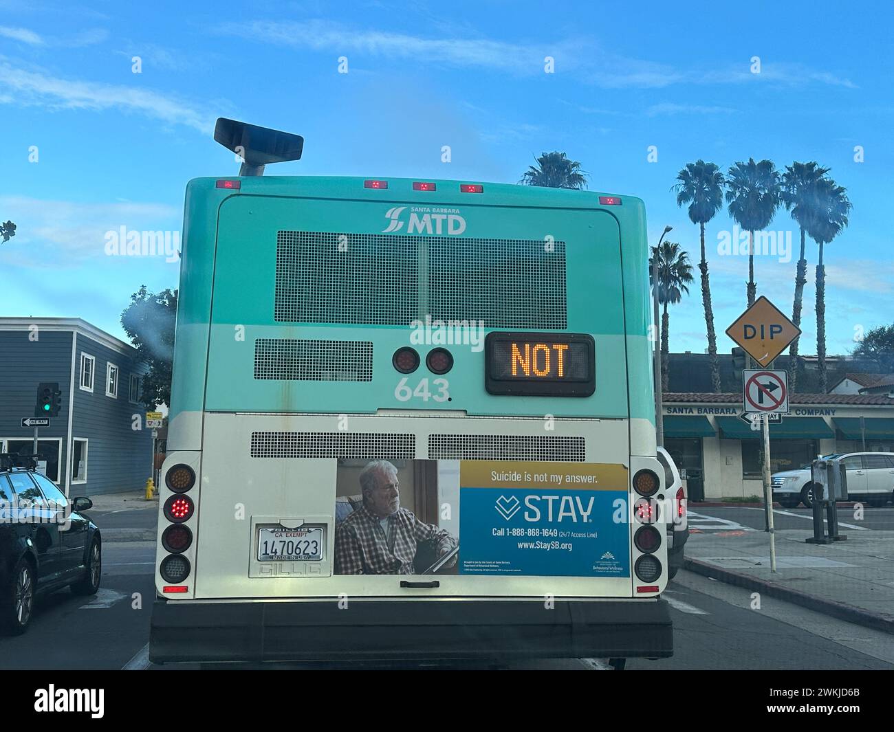 Montecito, California, USA. 20th Feb, 2024. Suicide is not my answer ...