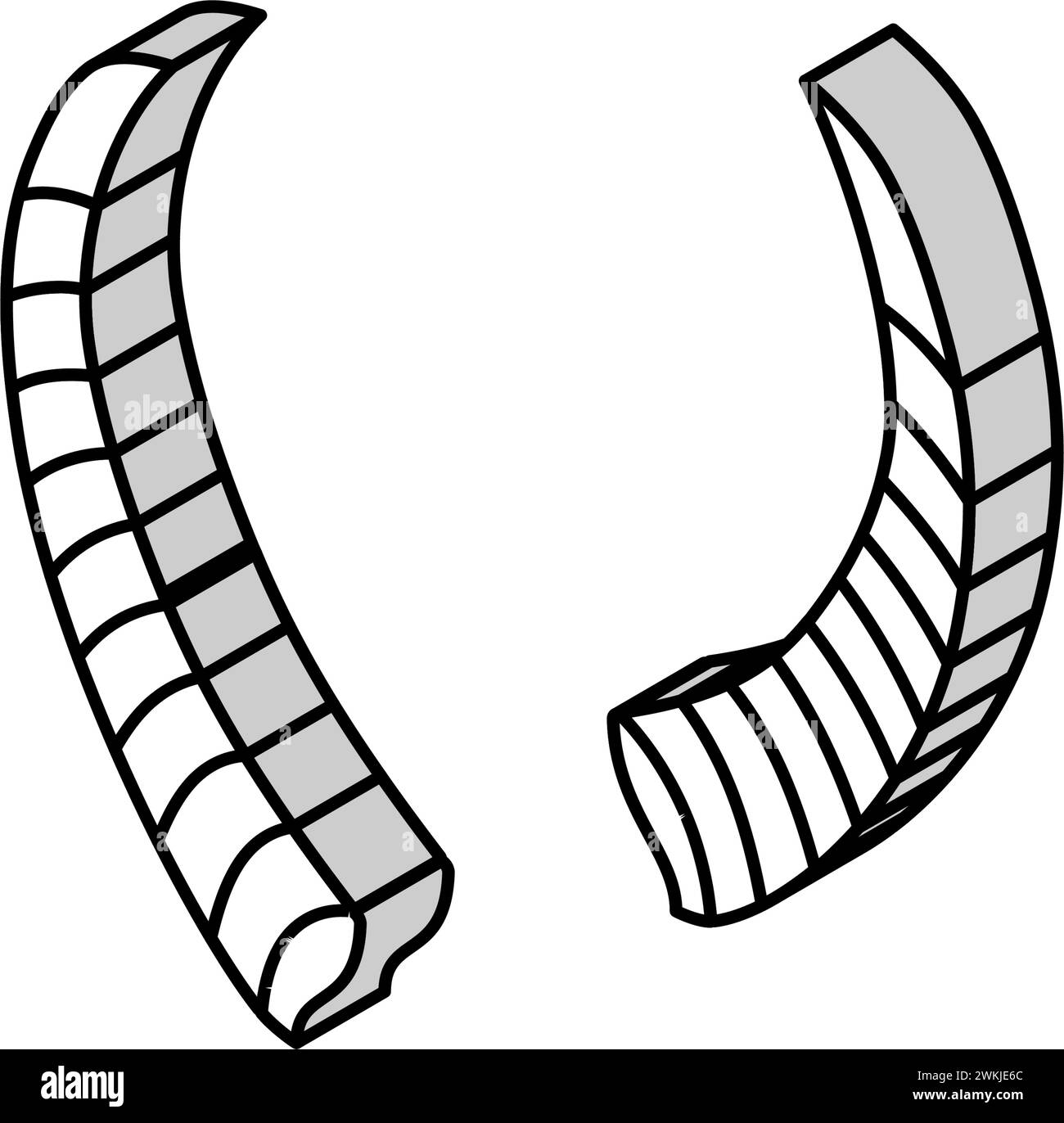 goat horn animal isometric icon vector illustration Stock Vector Image ...