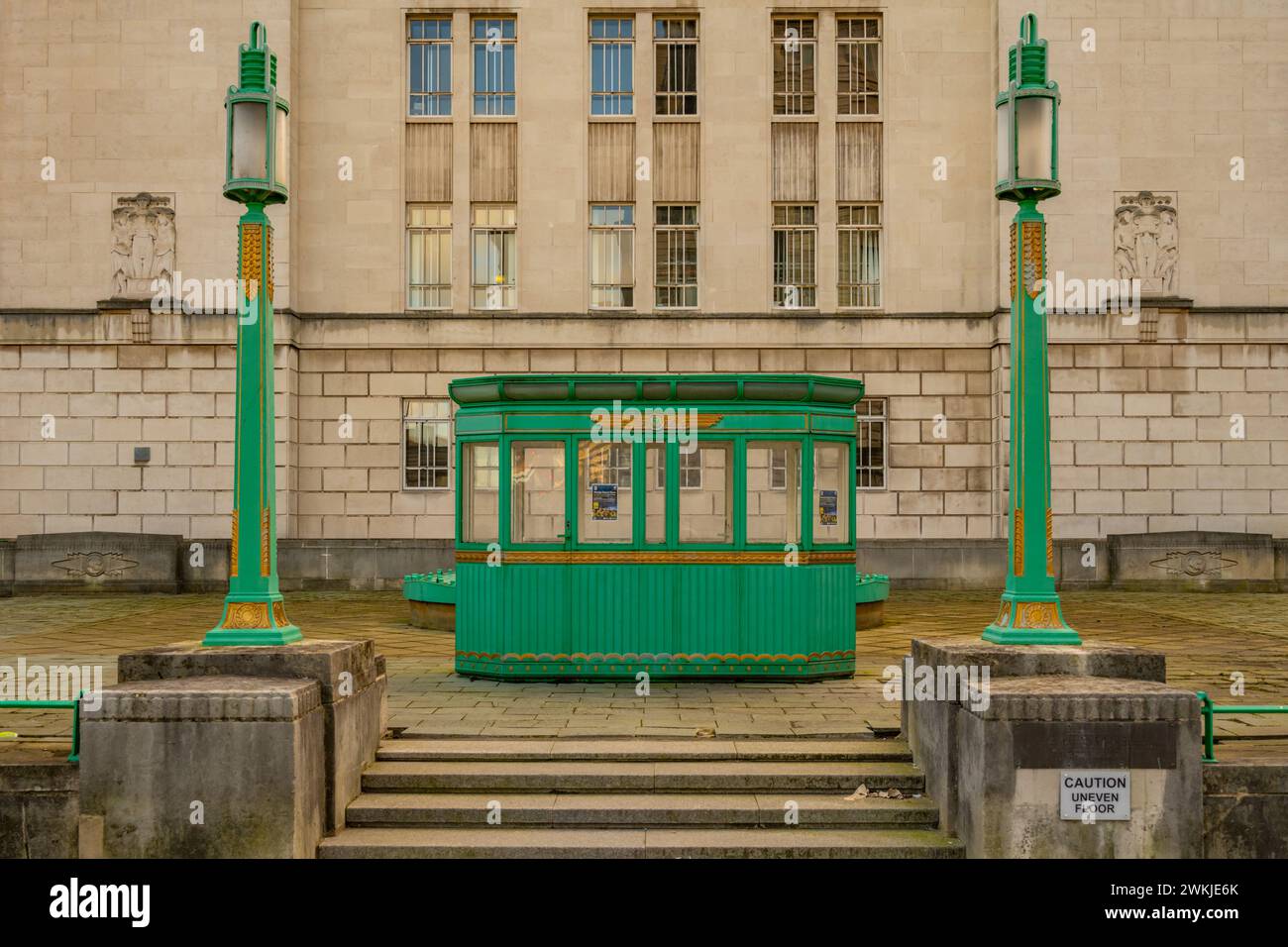 Structure at the base of the building for the ventilation shaft for the ...