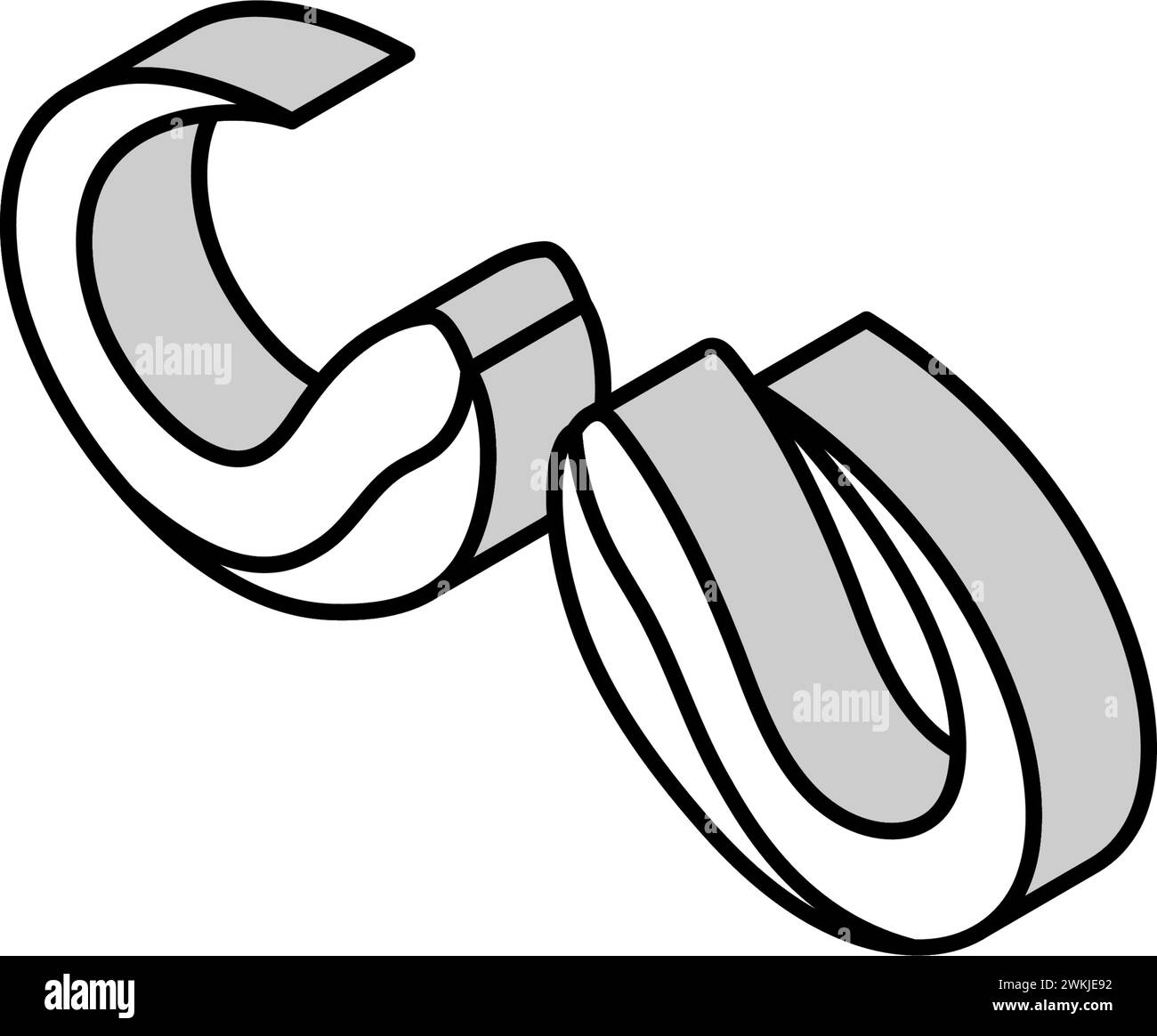 buffalo horn animal isometric icon vector illustration Stock Vector ...