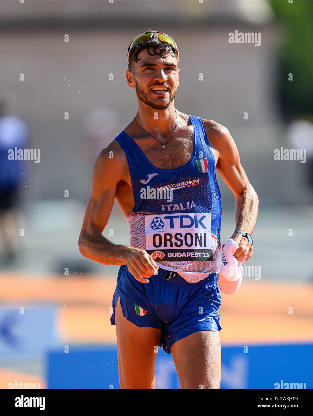 Riccardo ORSONI participating in the 35 KILOMETRES RACE WALK at the ...