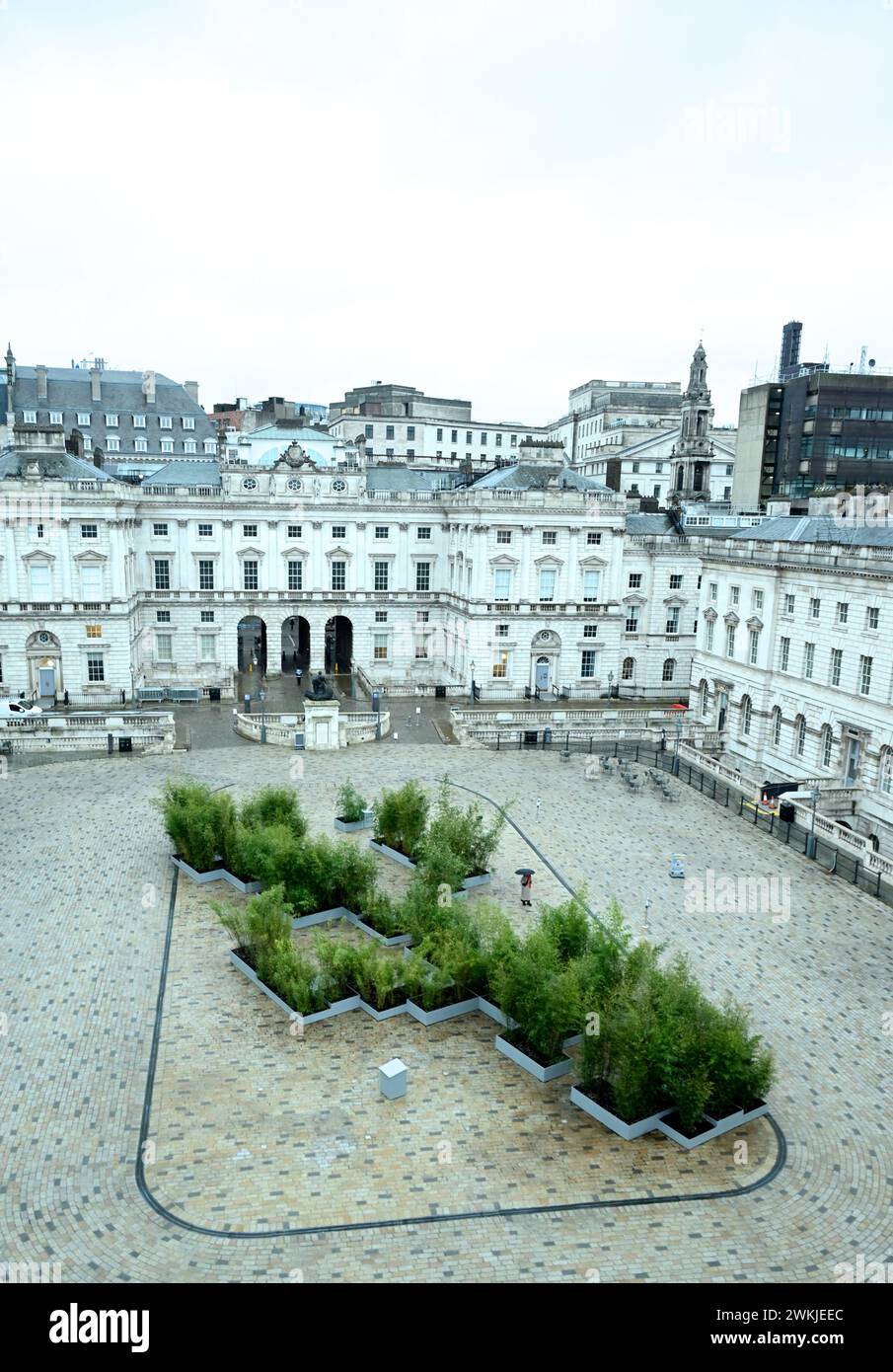 Using over 300 locally sourced bamboos, the 15-metre-long installation ...
