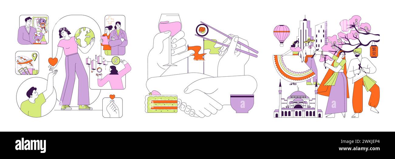 Soft power set. Global connectivity and cultural exchange ...