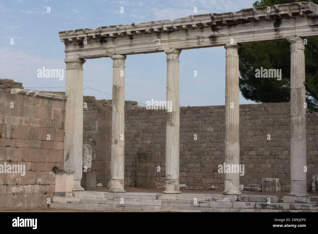 The Acropolis of Pergamon. An Ancient City on the Hill in Turkey ...