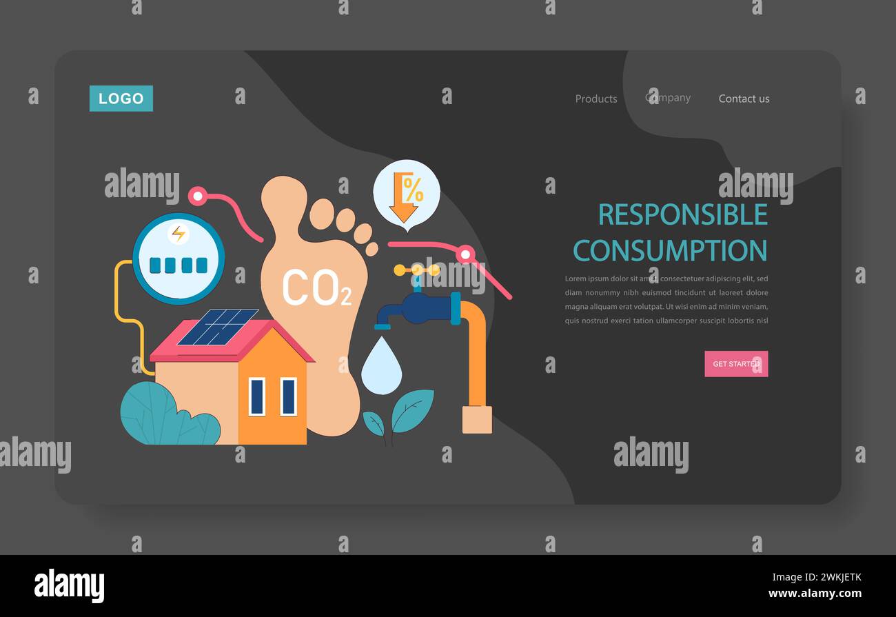 Sustainability energy consumption in Stock Vector Images - Alamy