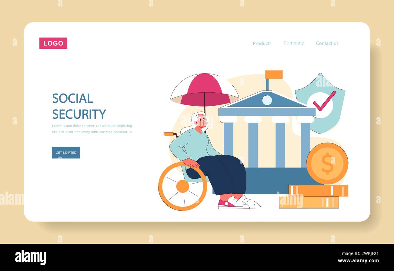 Retirement concept. Elderly person secured by social safety net ...