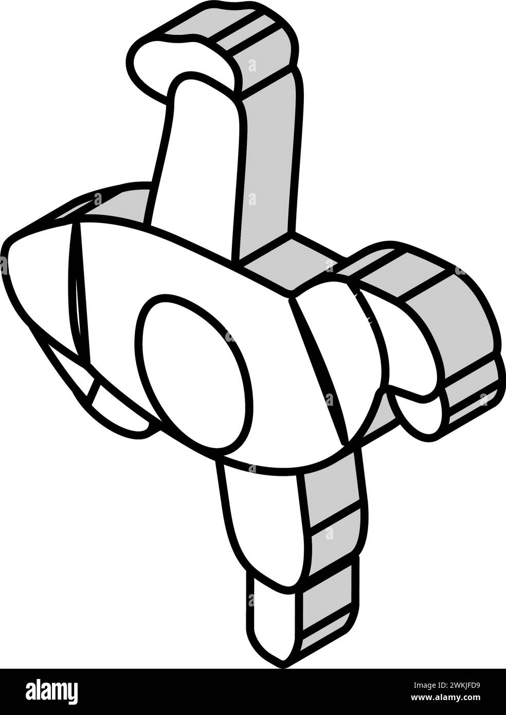 people walking top view isometric icon vector illustration Stock Vector ...