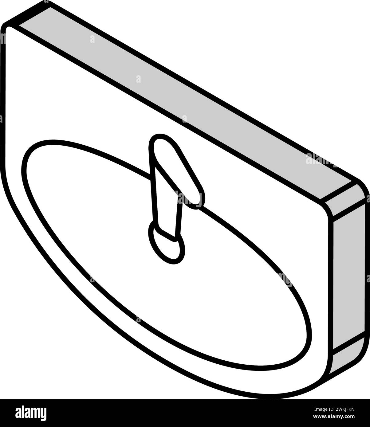 sink top view isometric icon vector illustration Stock Vector Image ...