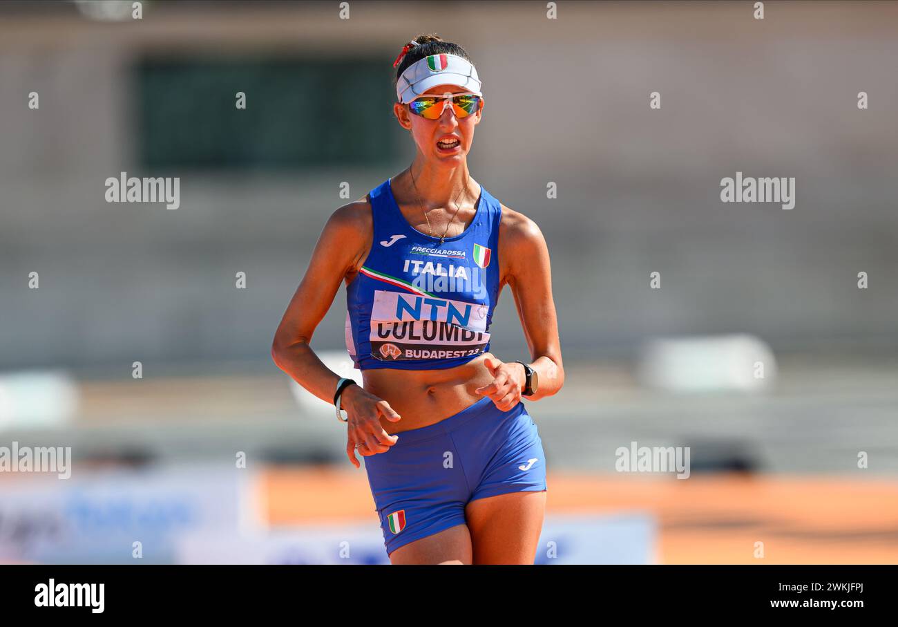 Nicole COLOMBI participating in the 35 KILOMETRES RACE WALK at the ...