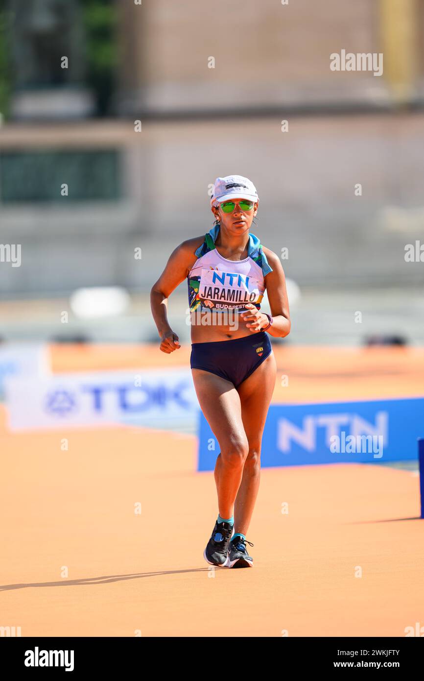 Karla JARAMILLO participating in the 35 KILOMETRES RACE WALK at the ...
