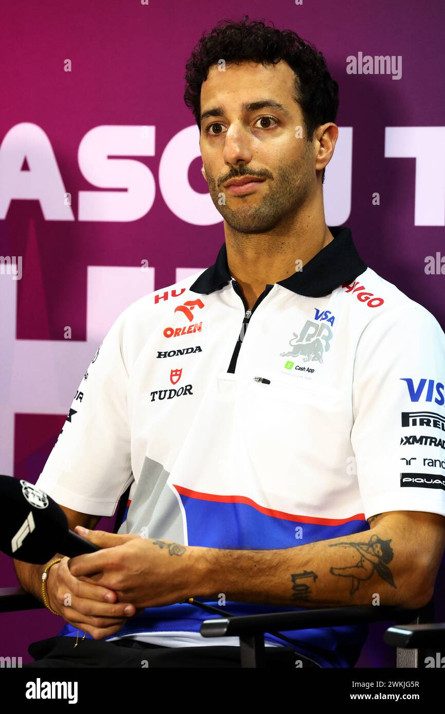 Sakhir, Bahrain. 21st Feb, 2024. Daniel Ricciardo (AUS) RB in the FIA ...