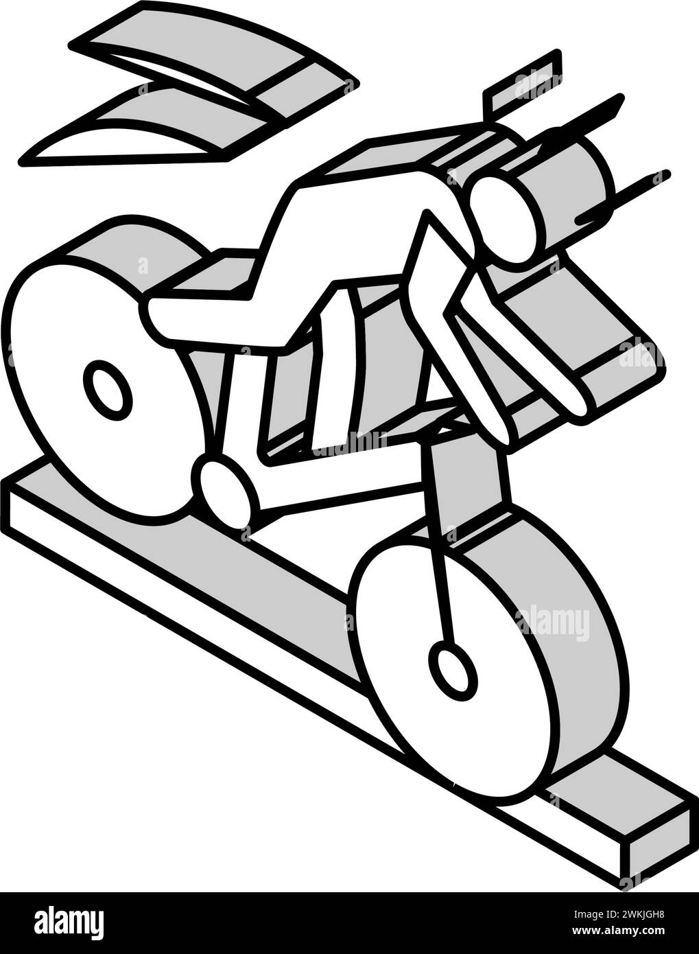 pit fall man accident isometric icon vector illustration Stock Vector ...