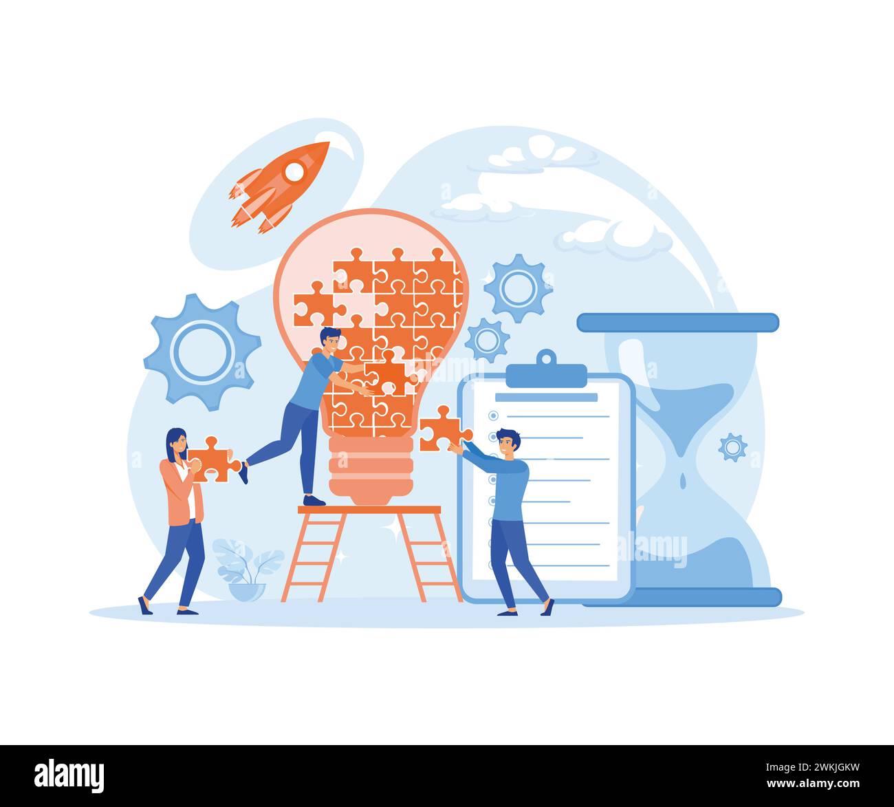 Work processes process working Stock Vector Images - Alamy