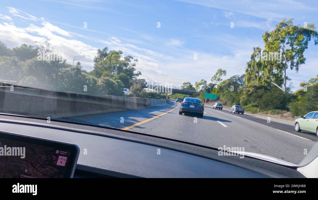Cloudy Winter Day on HWY 101, Santa Barbara Stock Photo - Alamy