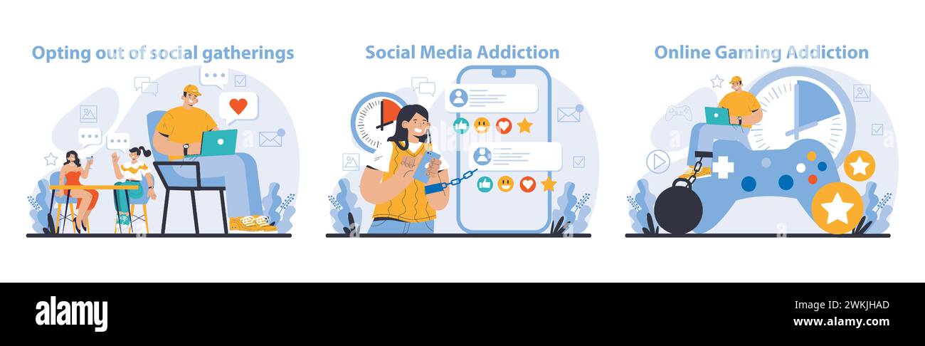 Real life interaction Stock Vector Images - Alamy