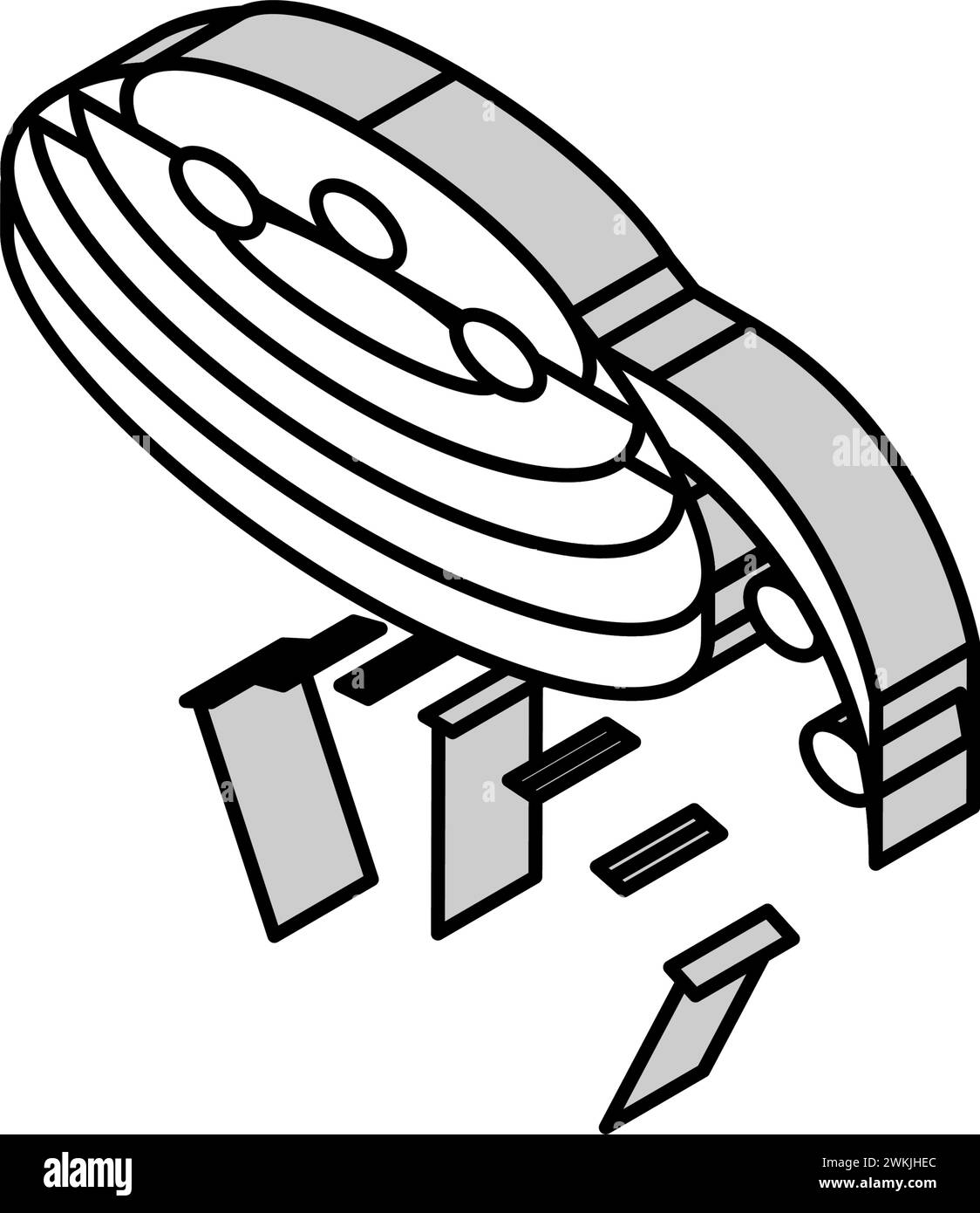 landscape edging garden tool isometric icon vector illustration Stock ...