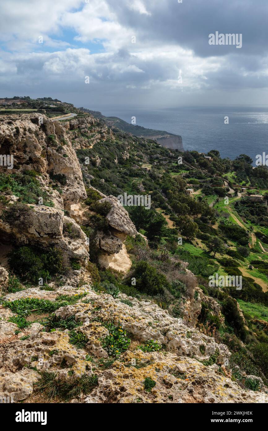 Limestone dingli cliffs malta hi-res stock photography and images - Alamy