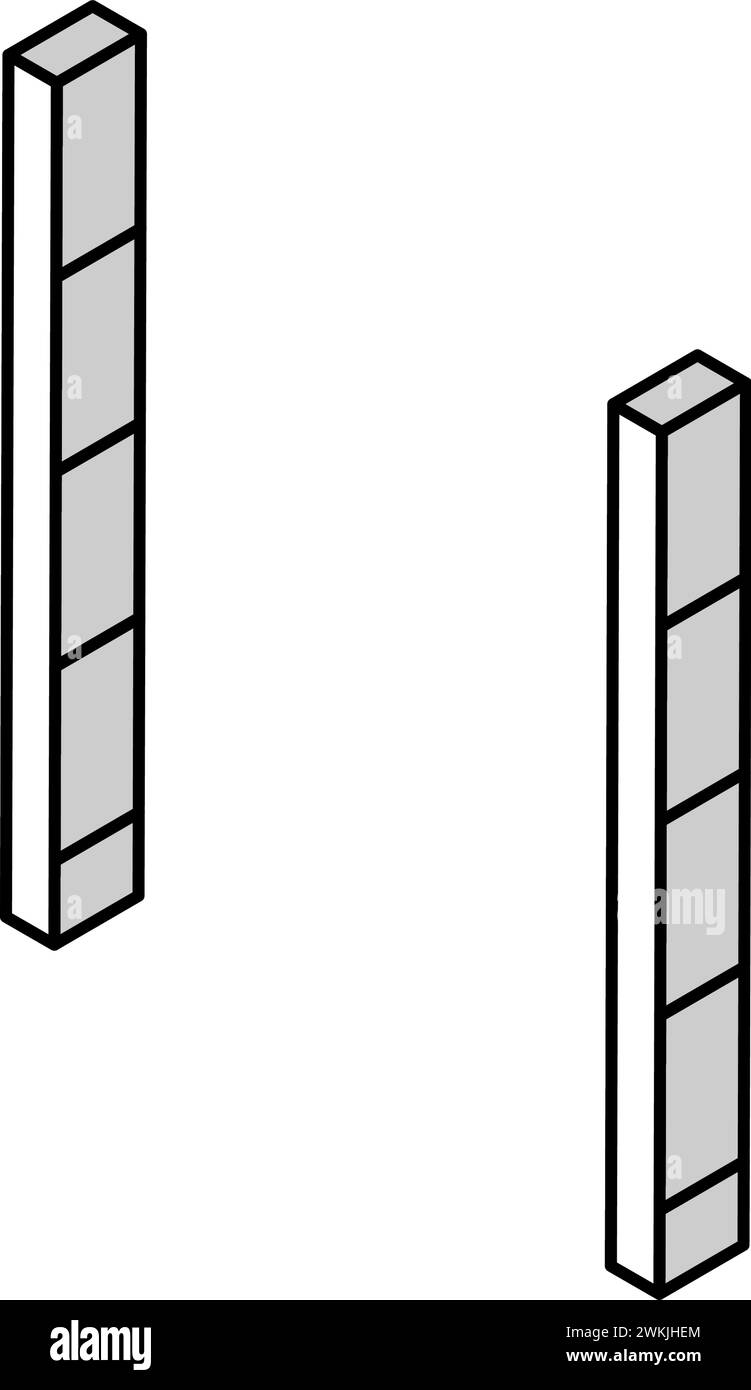 storage rack garage tool isometric icon vector illustration Stock ...