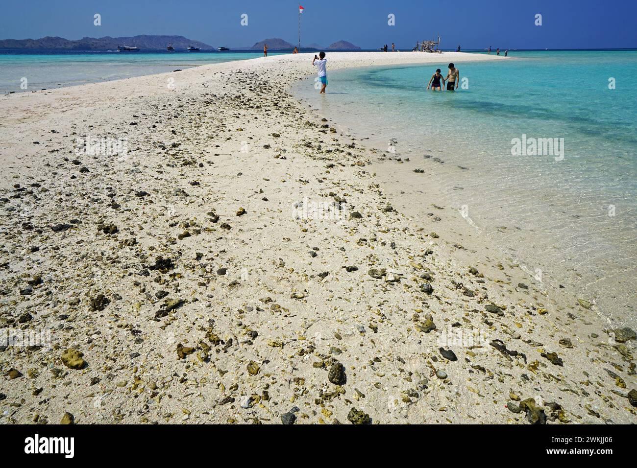 Taka Makassar Beach at Labuan Bajo, Komodo National Park, Flores, East ...