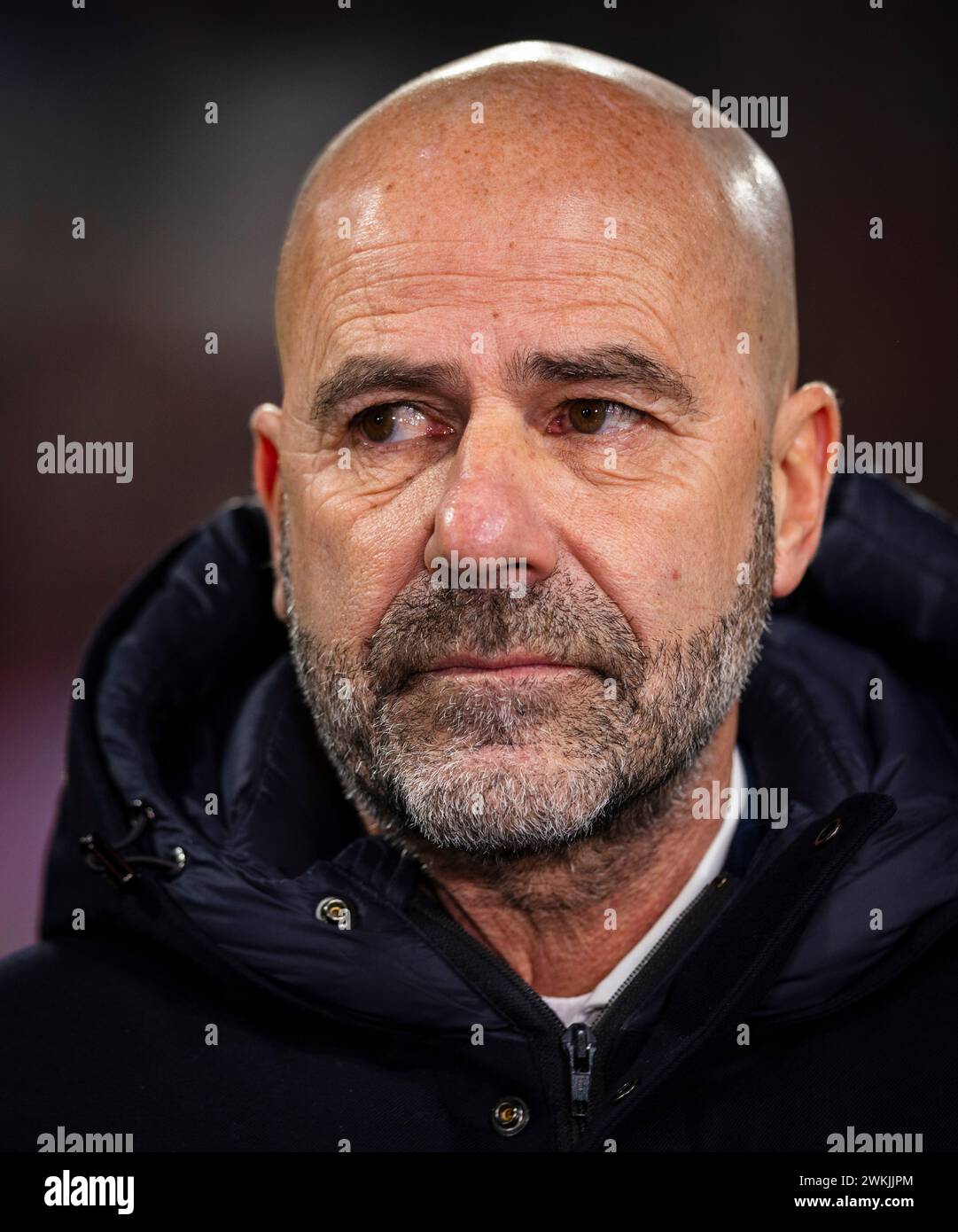 Eindhoven, Netherlands. 20th Feb 2024. Trainer Peter Bosz (Eindhoven ...